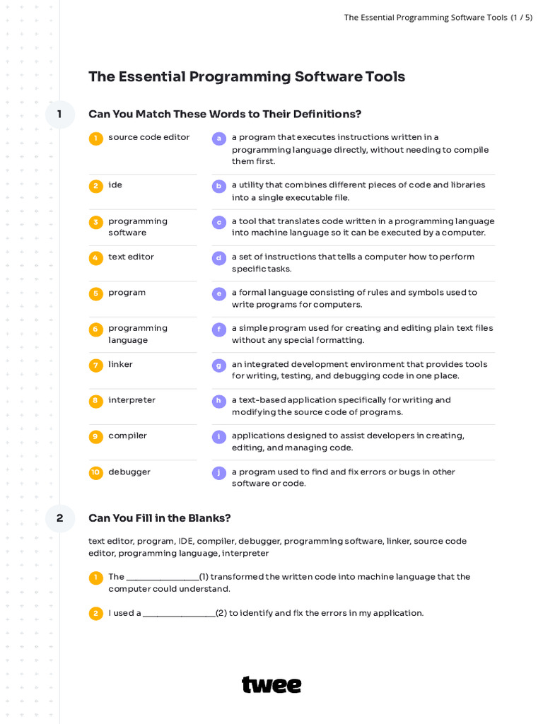 Twee - The Essential Programming Software Tools | PDF | Source Code | Computer Programming