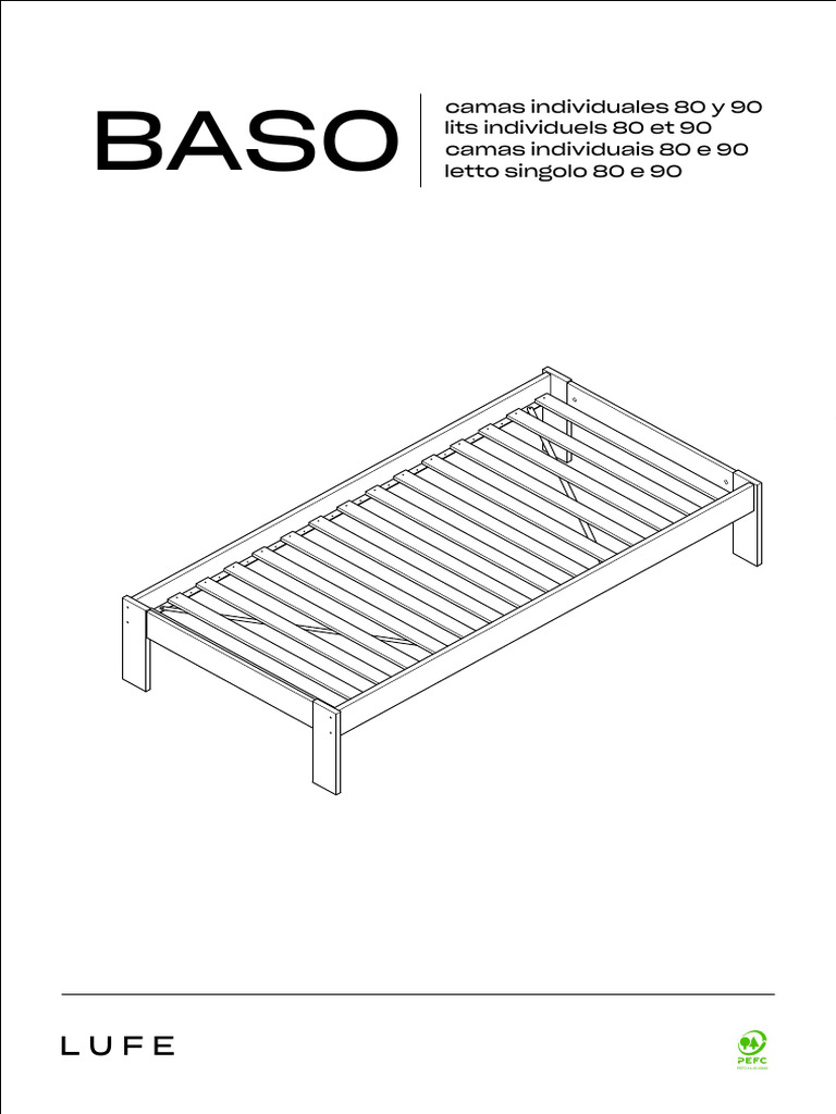 Instrucciones Cama Baso 80 90 | PDF
