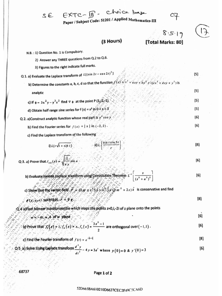 Sem-III Extc Choice Based | PDF