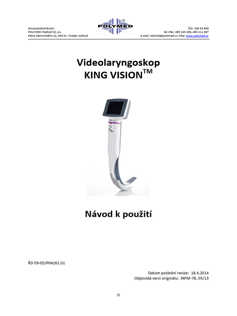 Videolaryngoskop King Vision 5-2013 | PDF
