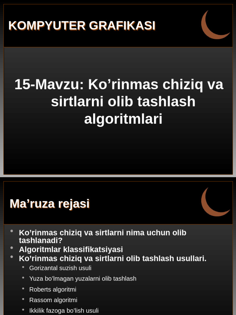 15-ma'ruza | PDF