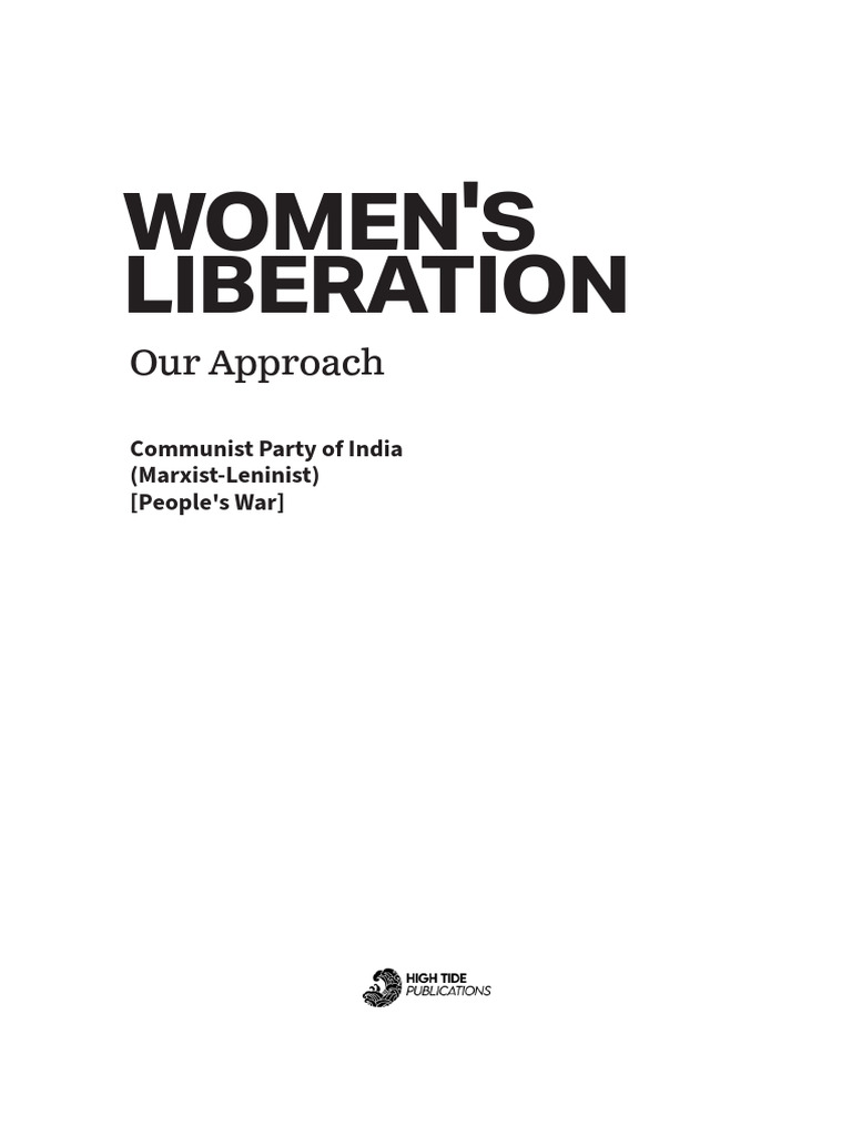 Womens Lib Our Approach | PDF | Communism | Far Left Politics