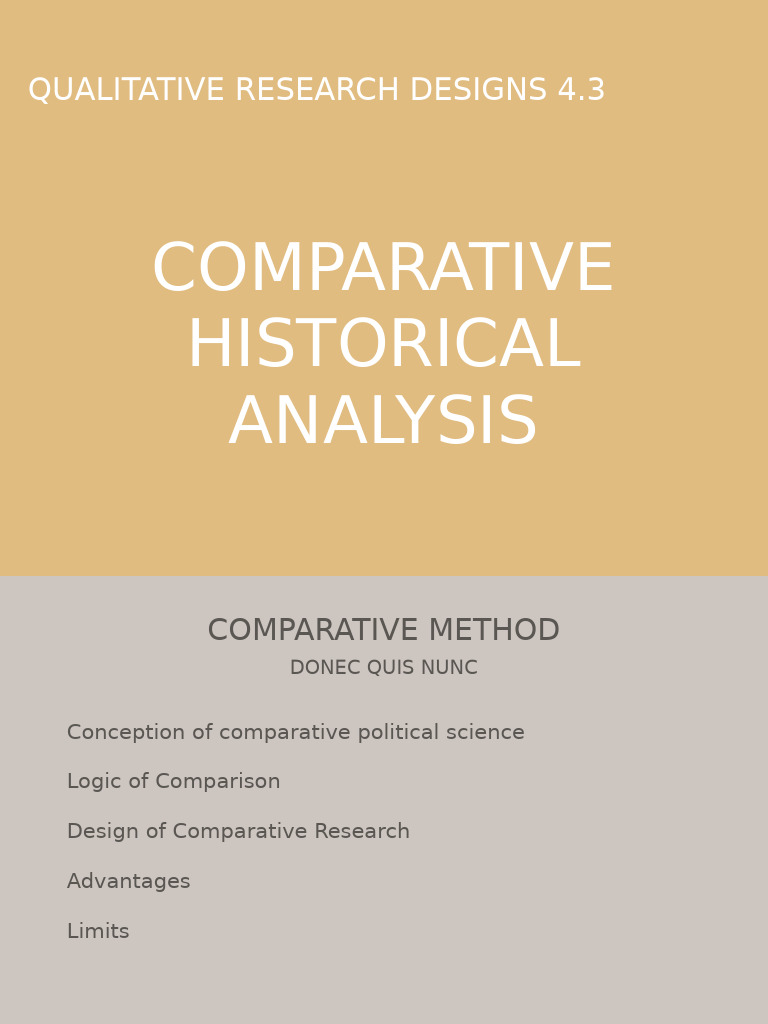 Comparative Historical Analysis | PDF | Quantitative Research | Science
