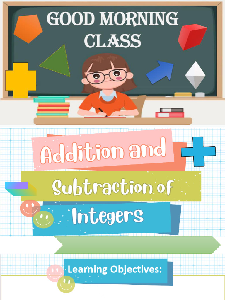 Addition and Subtracting Integers | PDF