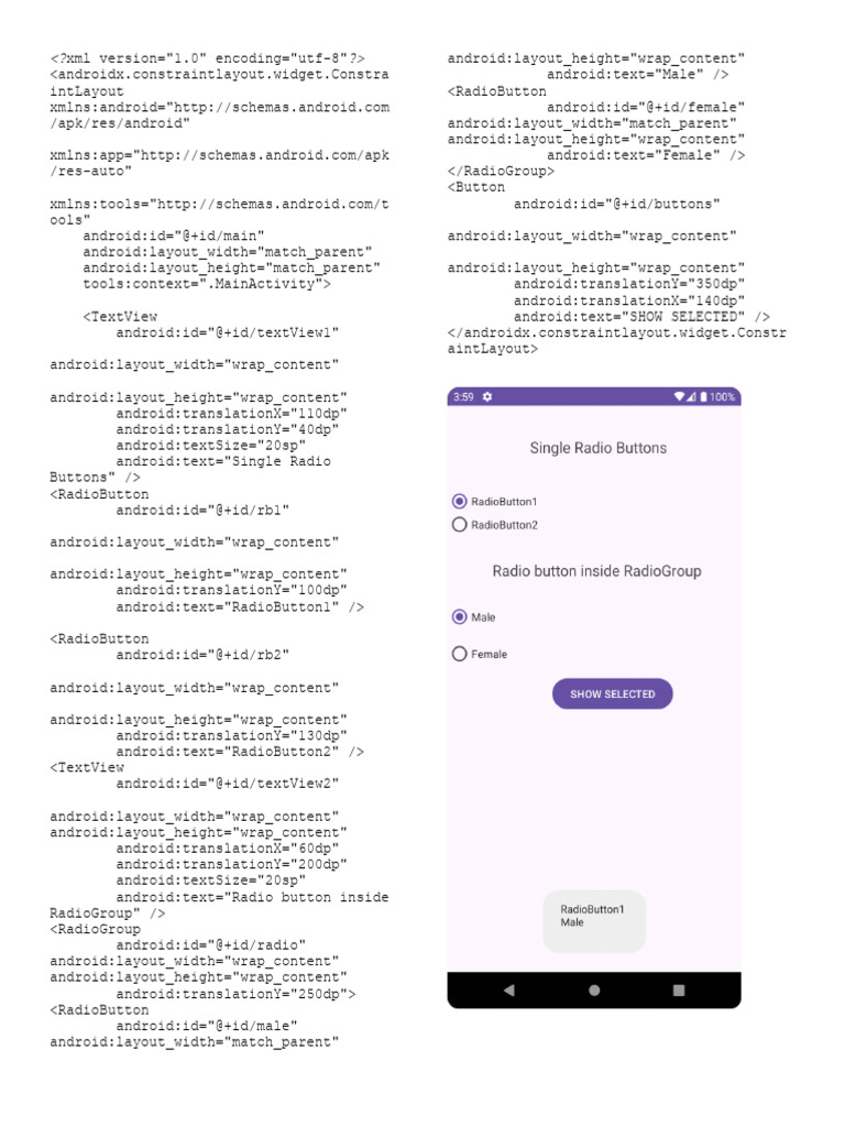 Pract12_13 | PDF | Android (Operating System) | Tablet Computer