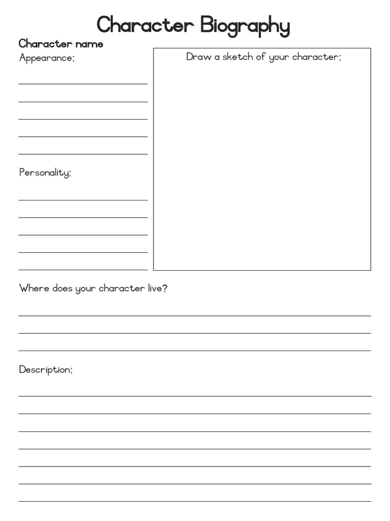 Character Profile | PDF