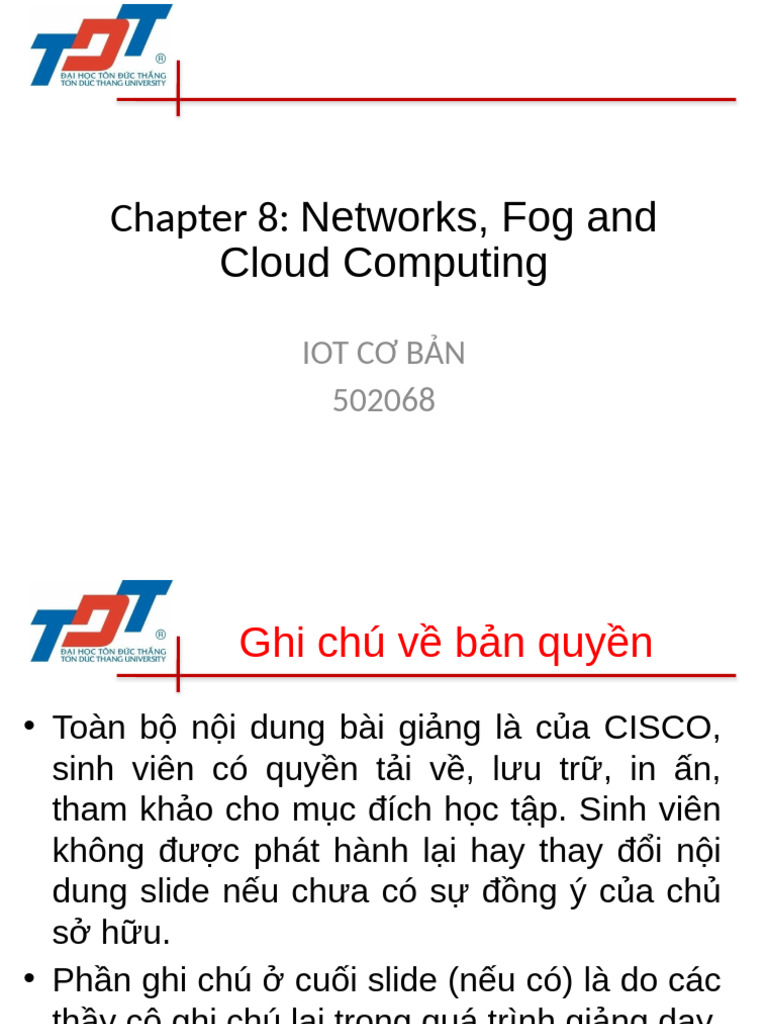 (502068) IOTcoban Chuong8 | PDF | Computer Network | Router (Computing)