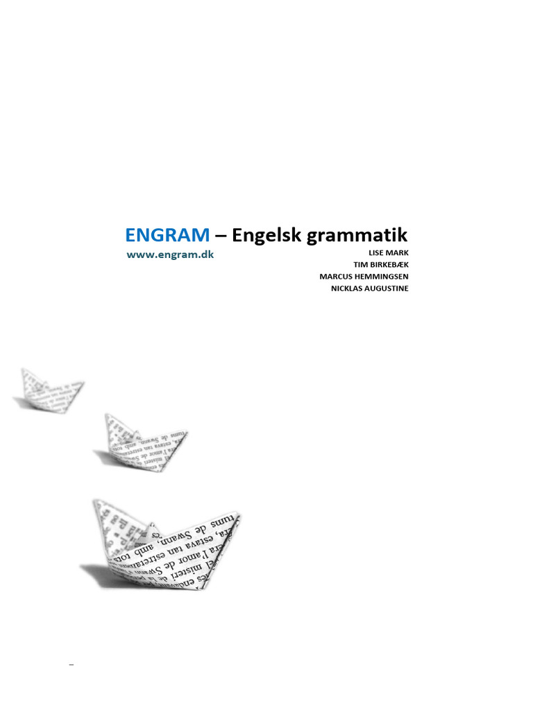 ENGRAM Engelsk Grammatik | PDF