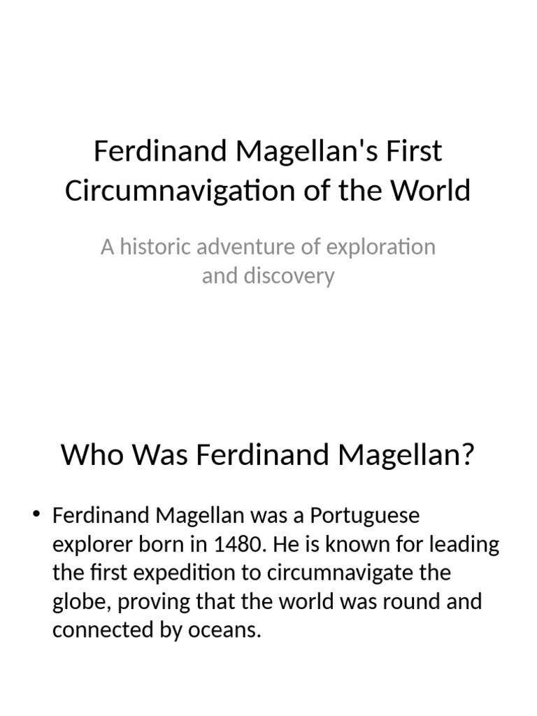 Magellan's Historic World Circumnavigation | PDF