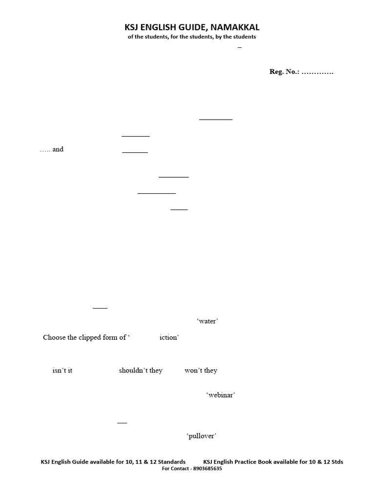 KSJ 12th Eng Model Public Exam III - 2025 | PDF | Paralympic Games