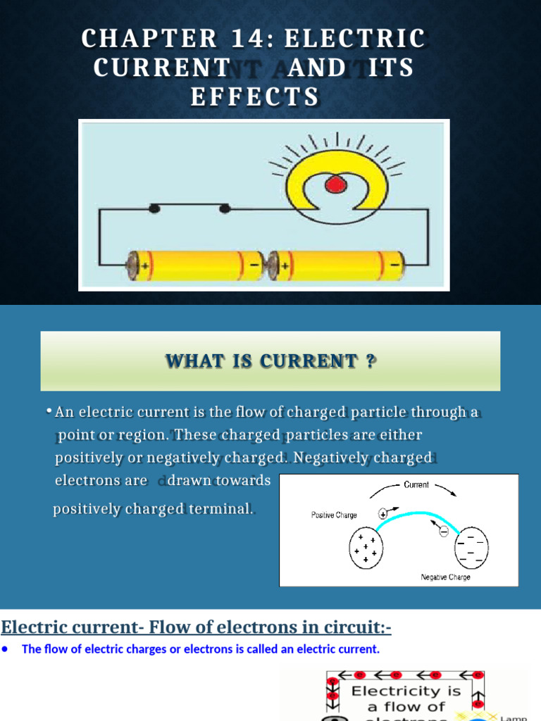 Electric Current and It's Effects | PDF | Electric Current ...