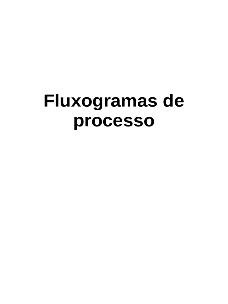Fluxogramas de Processo (2) | PDF