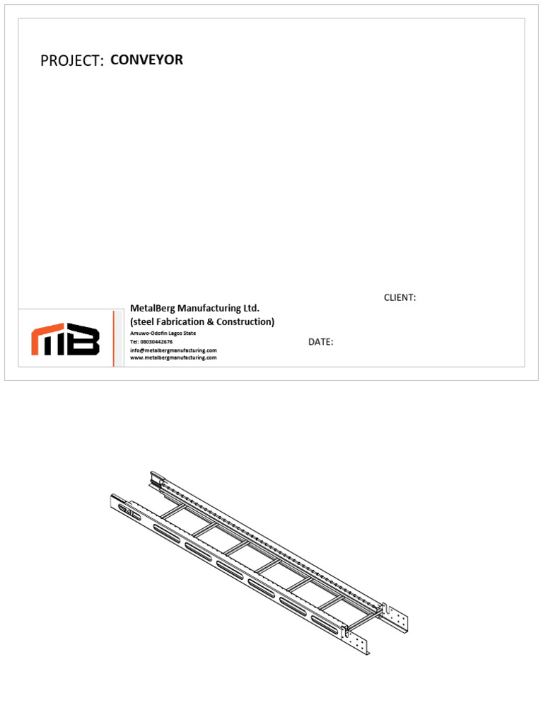 Conveyor Structure Drawing Details | PDF