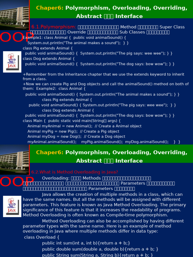Java Polymorphism Examples | PDF | Method (Computer Programming ...