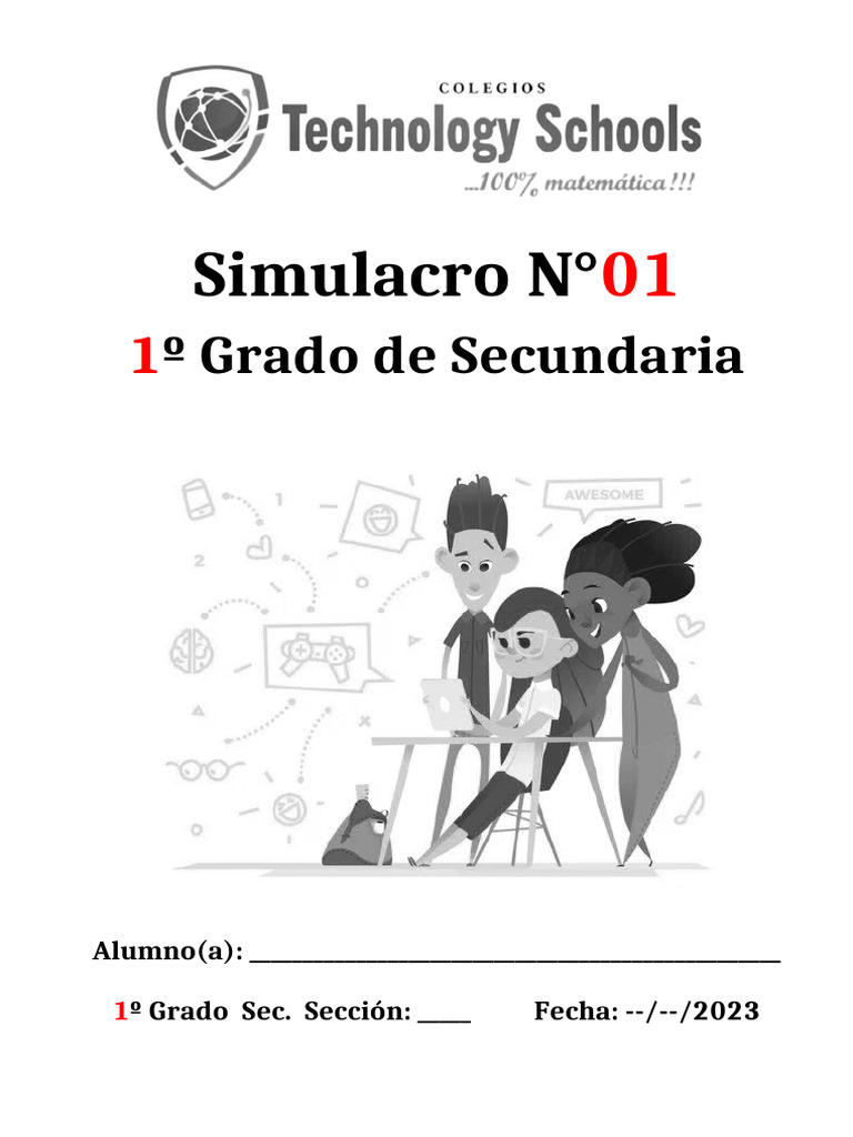 Simulacro N°: º Grado de Secundaria | PDF