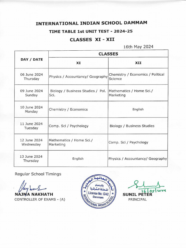 Time Unit Cl9 12 | PDF