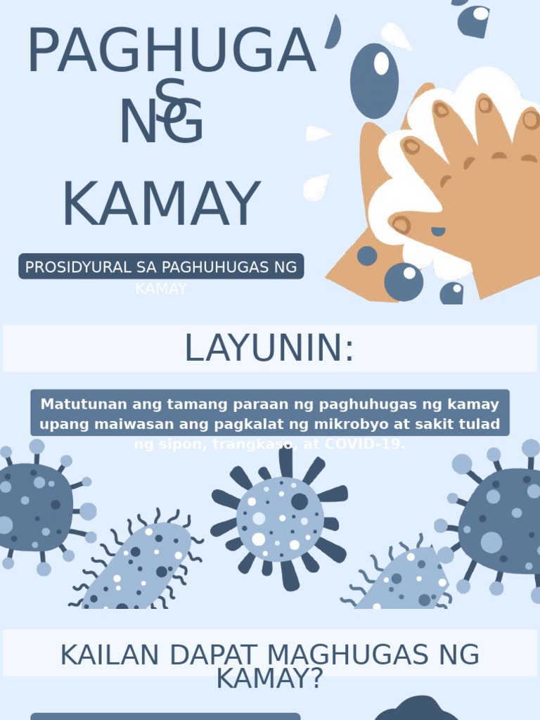 Prosidyural Sa Paghugas NG Kamay | PDF
