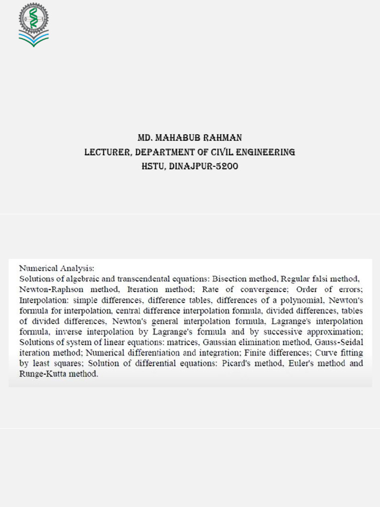 Lecture 15 - 16 - SLE - G Jordan - Jacobi - Seidal | PDF | System Of ...