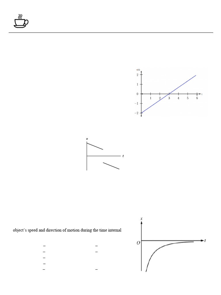 Unit 1 Practice Test 1 | PDF | Acceleration | Velocity
