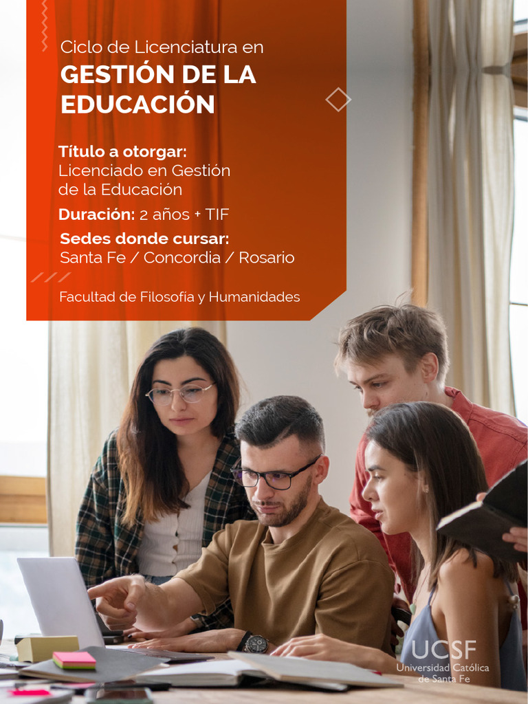 Licenciatura en Gestión Educativa UCSF | PDF | Aprendizaje | Plan de ...