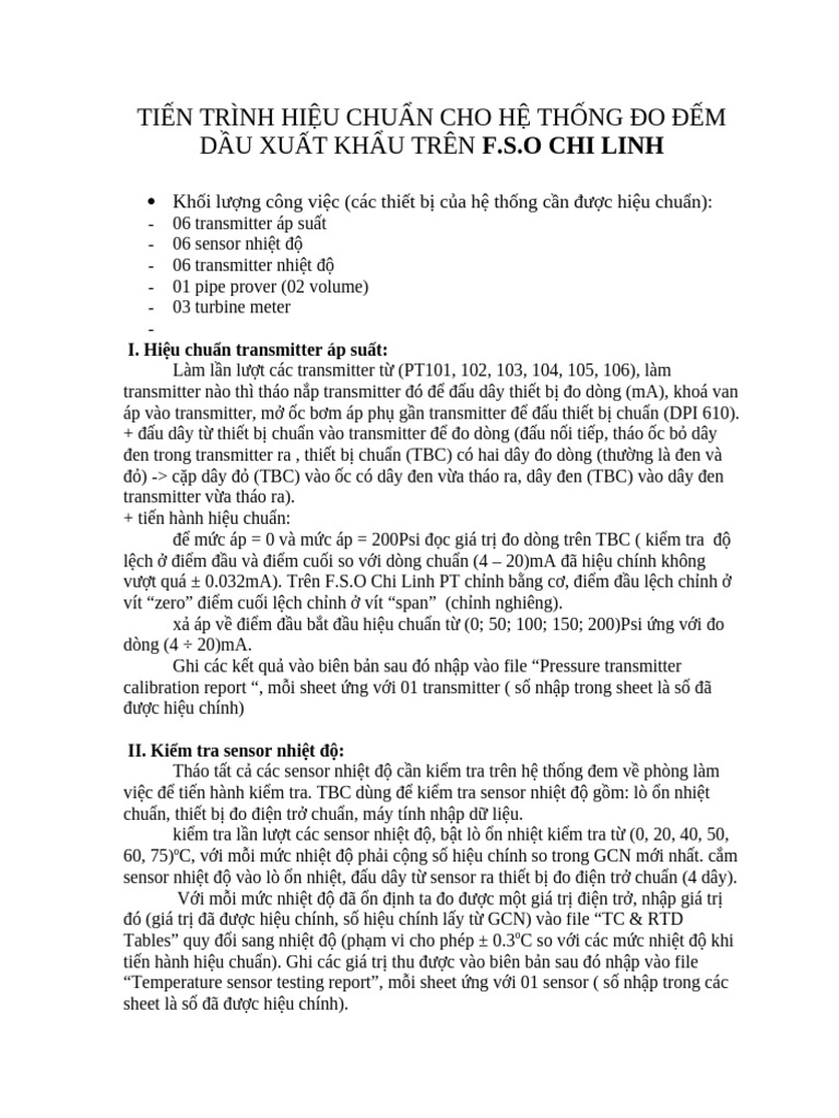 Hieu chuan F.S.O CHI LINH | PDF