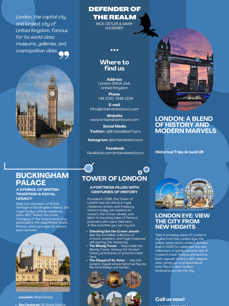 Travel Brochure: Defender of The Realm | PDF | London | Monarchy
