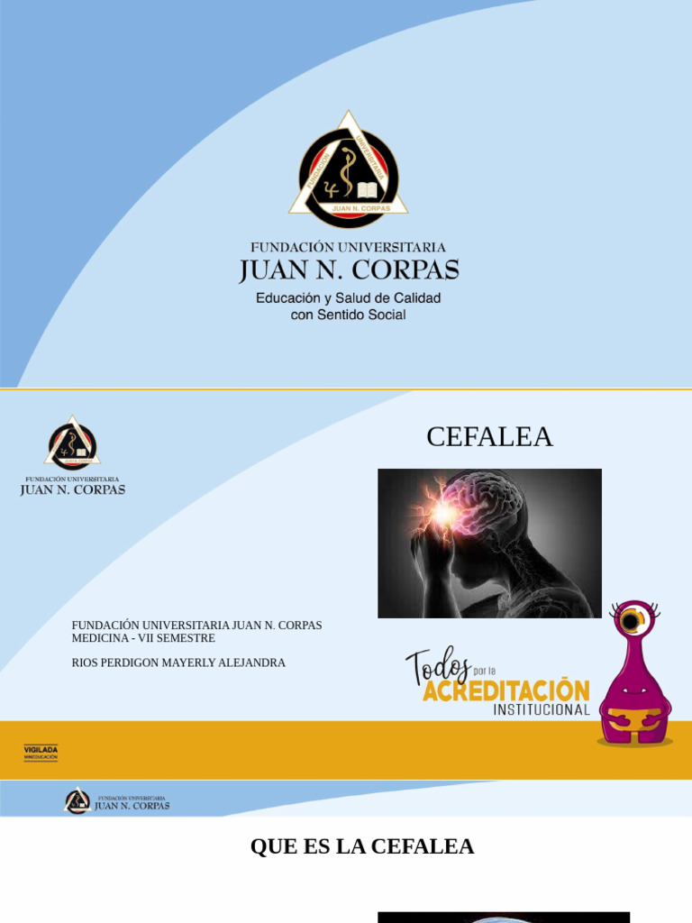 Cefalea: Epidemiología y Manejo Clínico | PDF | Dolor de cabeza | Migraña