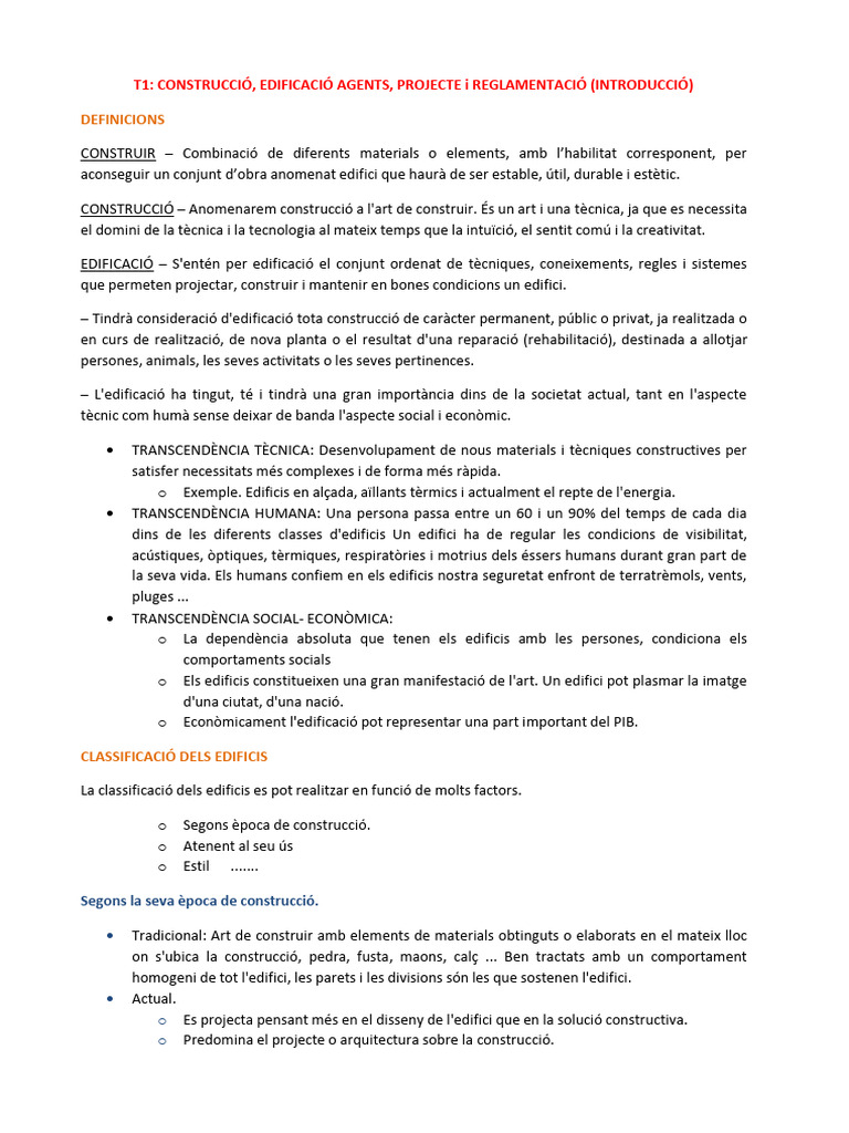 T01-INTRODUCCIÓ EDIFICACIÓ | PDF