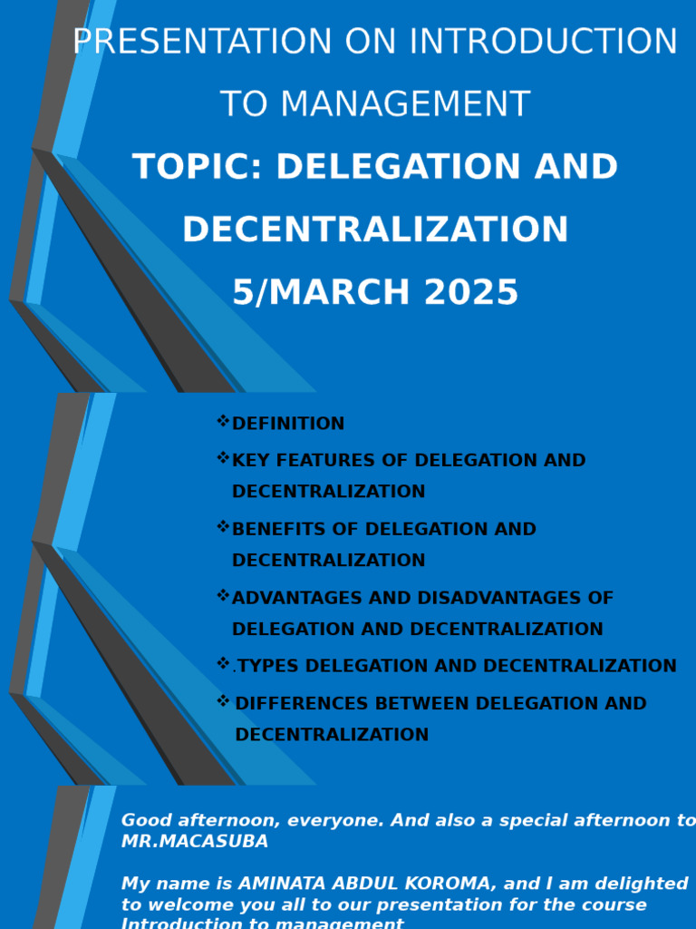 Management Project | PDF | Decentralization | Business
