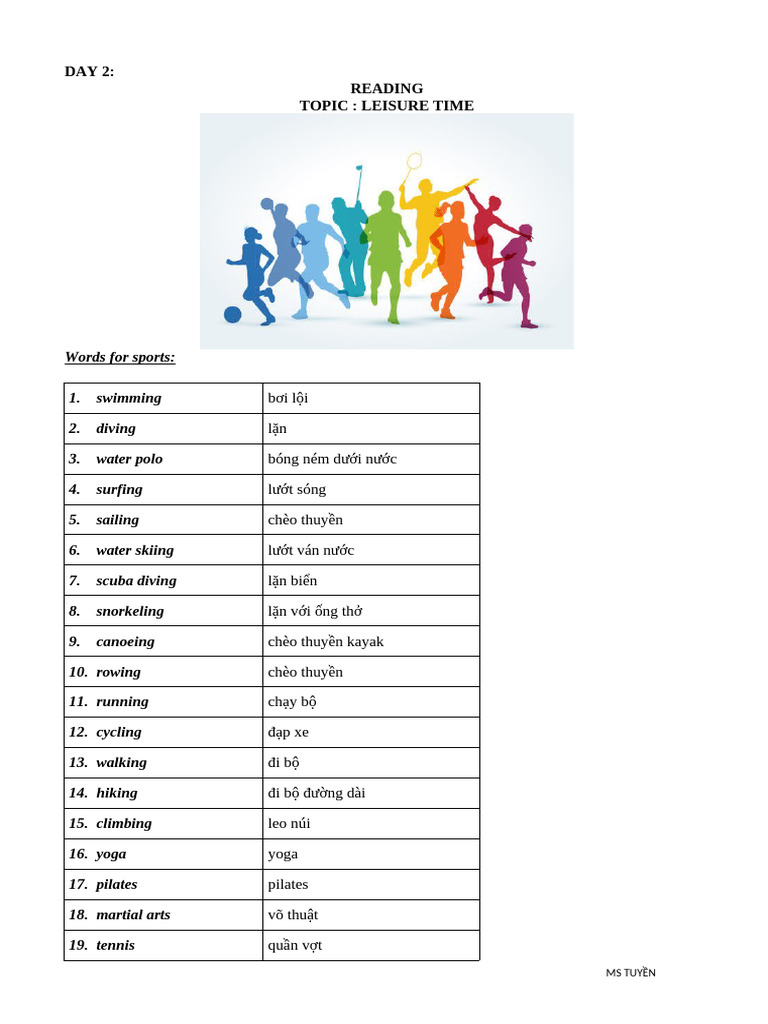 Day 2-T V NG Leisure Time | PDF