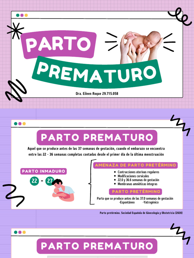 Amenaza de Parto Pretérmino | PDF | Parto prematuro | Parto