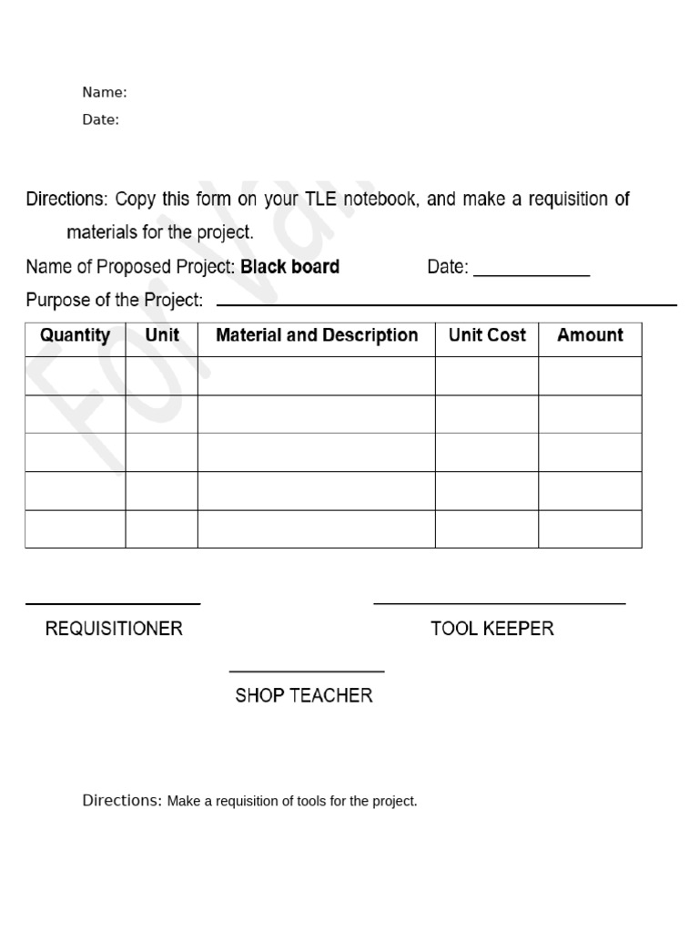 Activity 1&2 (Requisition Form) | PDF