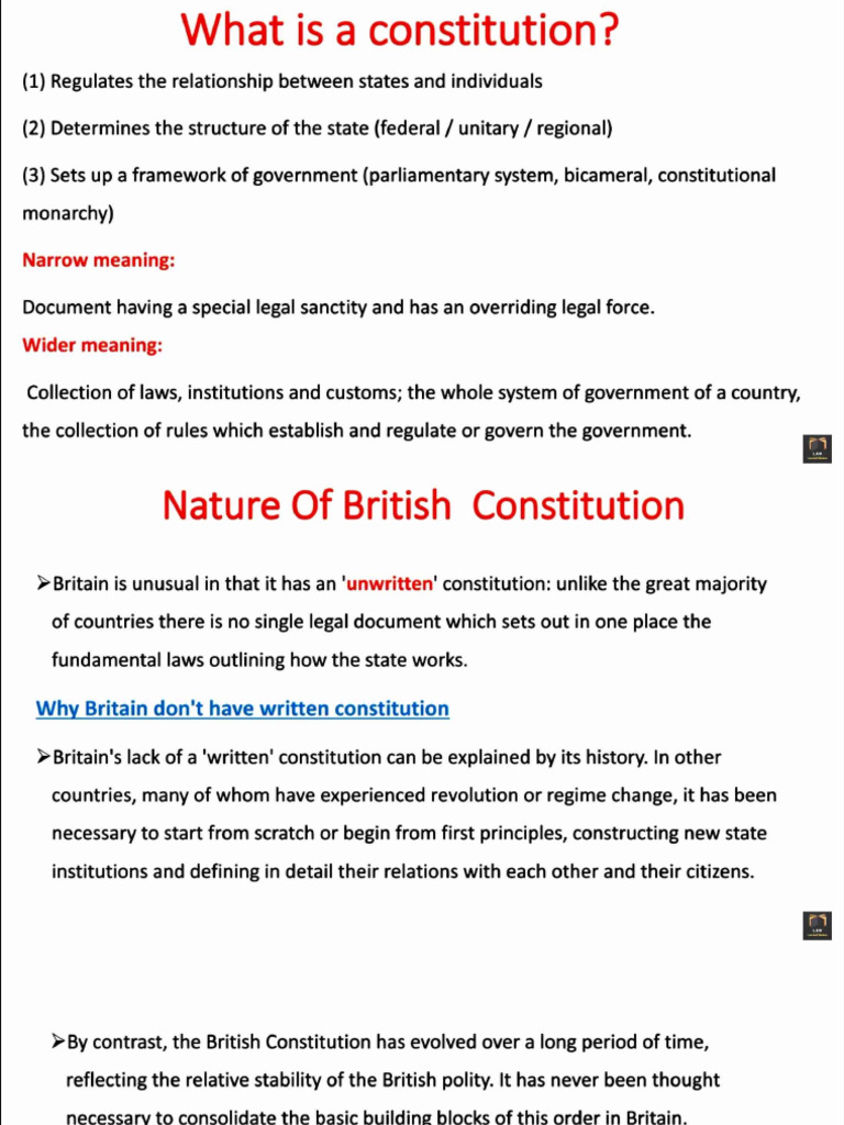 Sources of Uk Constitution | PDF | Constitution | Constitution Of The United Kingdom