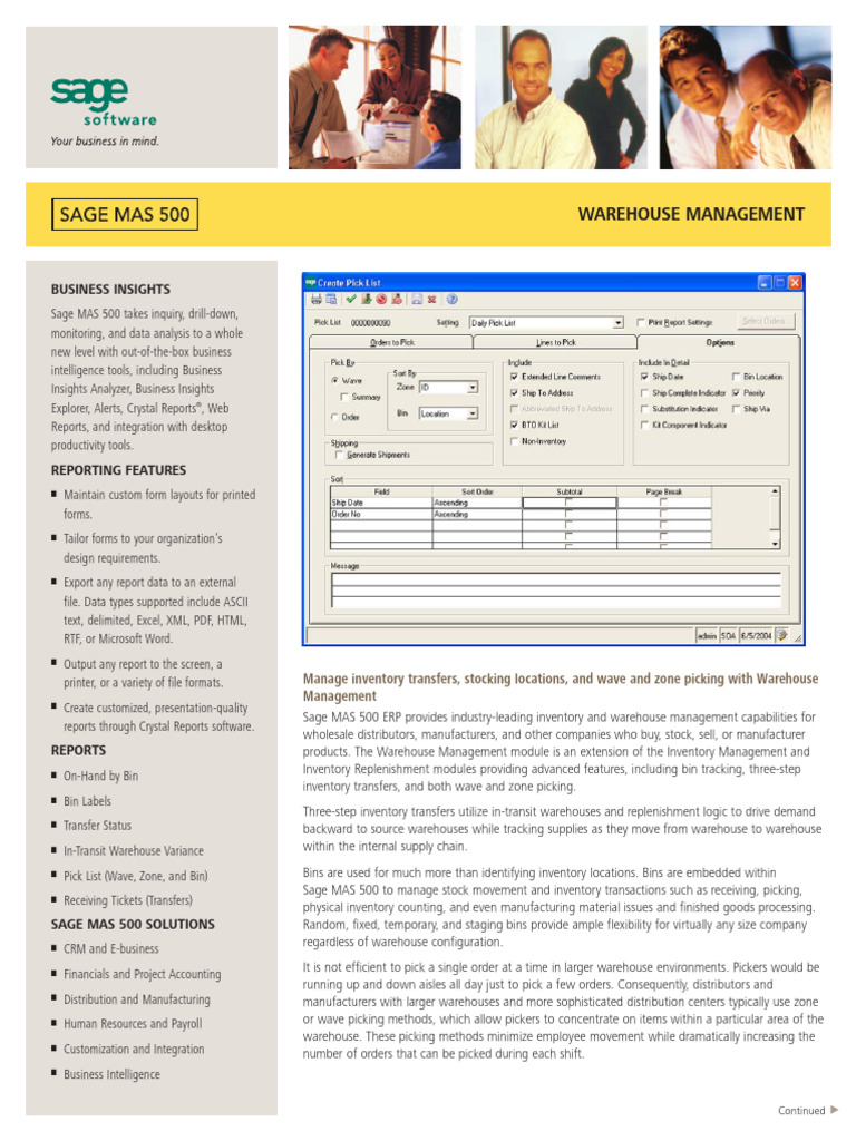 MAS 500 Warehouse MGMT Spec | PDF | Warehouse | Inventory