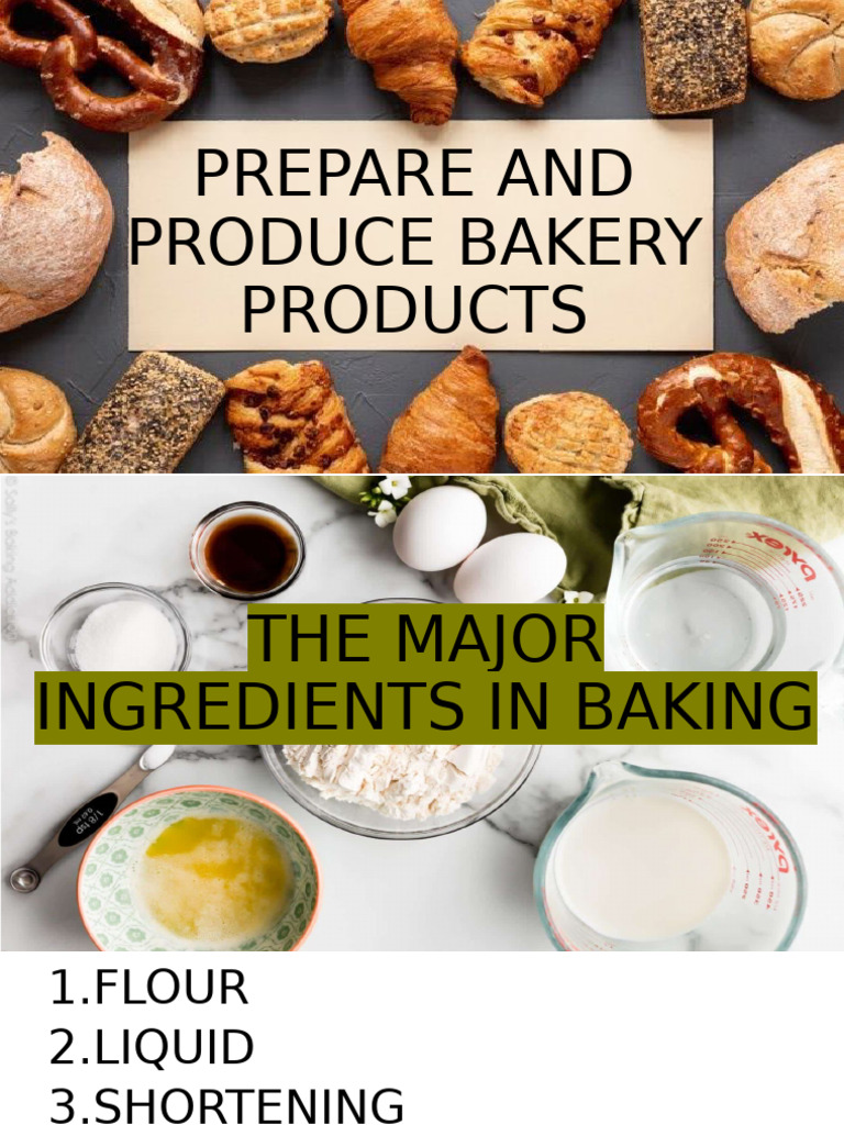 Prepare and Produce Bakery Products | PDF | Flour | Baking Powder