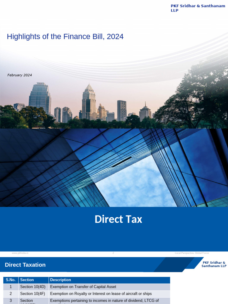 Budget Highlights 2024 | PDF | Taxes | Capital Gains Tax