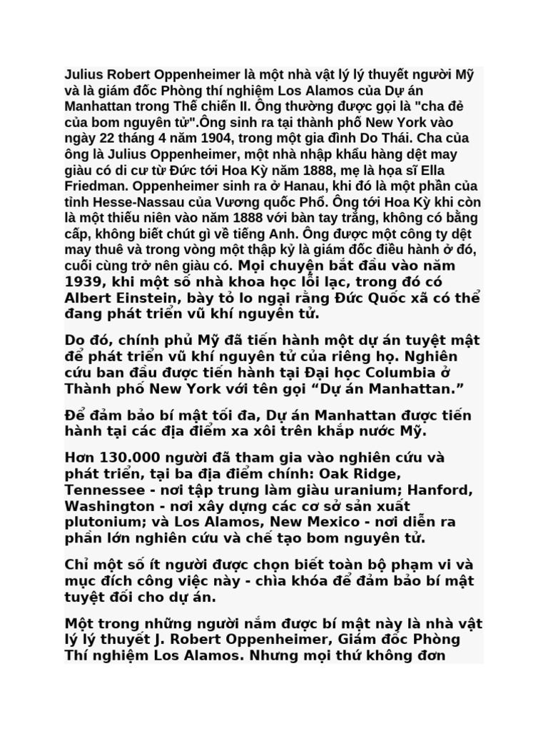 Julius Robert Oppenheimer | PDF