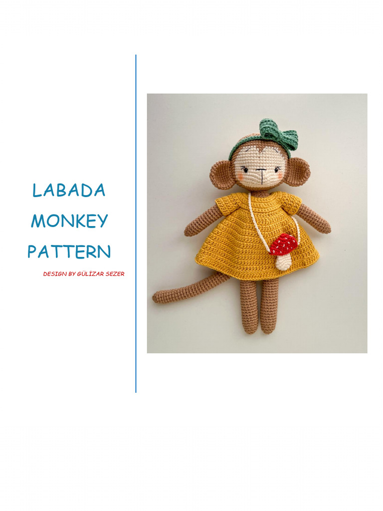 Обезьяна-labadacrafts monita | PDF | Crochet | Clothing