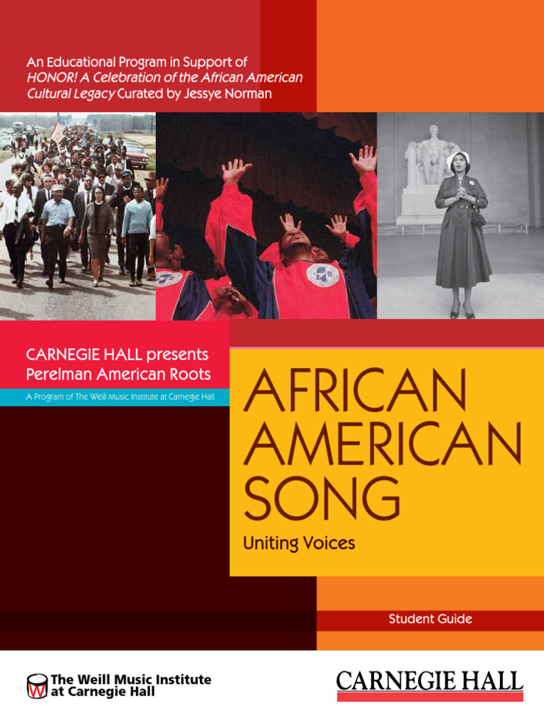 African American Song Uniting Voices Fisk Jubilee Singers Student Guide ...
