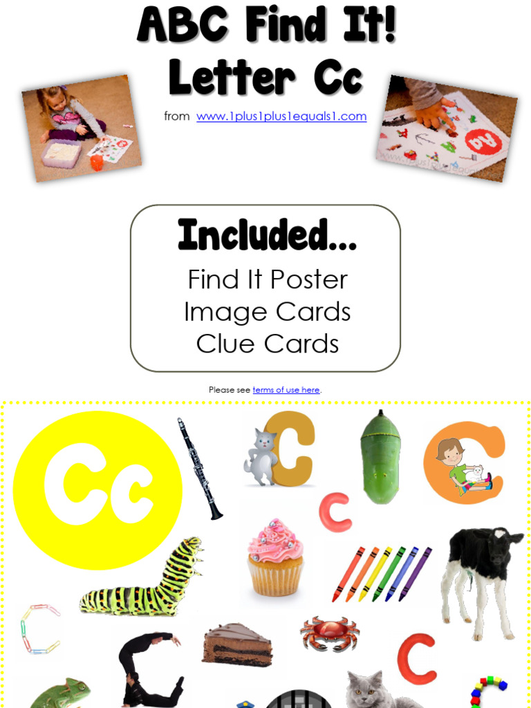 ABC Find It Letter CC | PDF