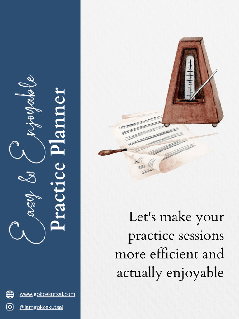 Easy & Enjoyable Practice Planner | PDF