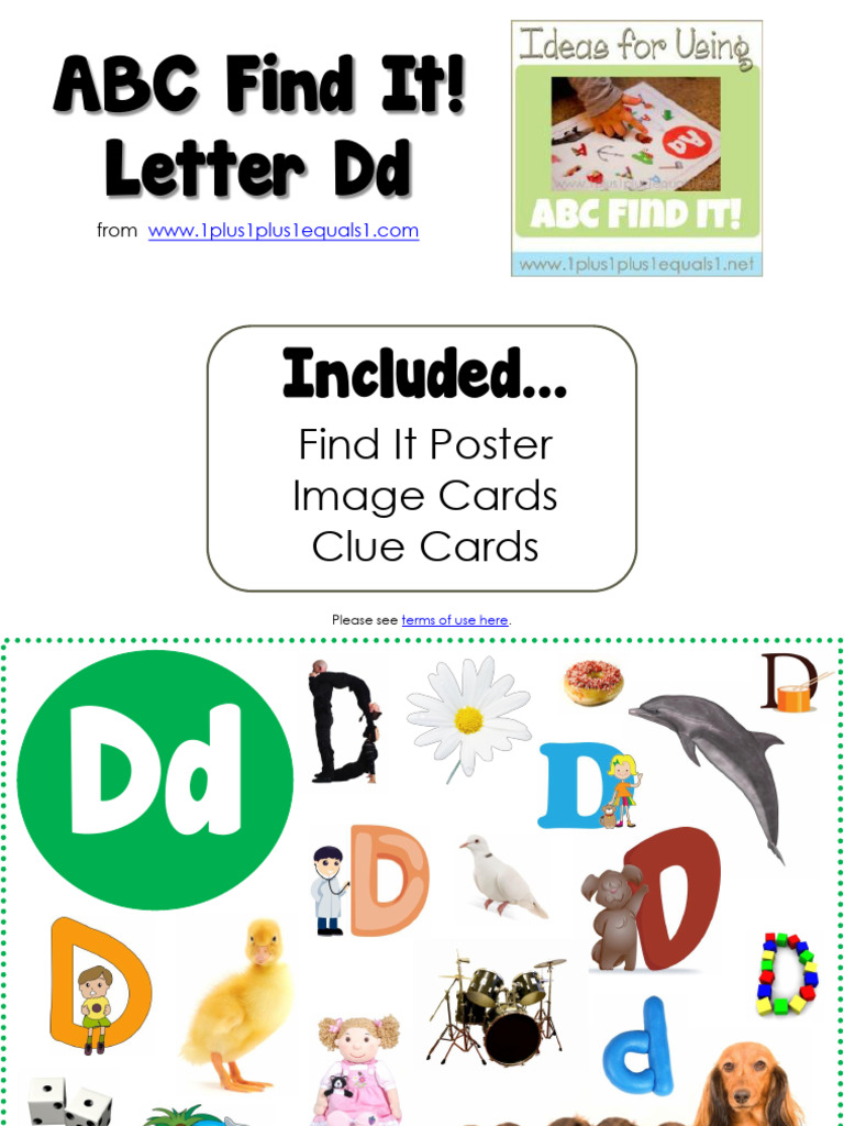 Letter Dd Activities for Kids | PDF