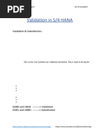 Validation and Substitution in SAP | PDF | Computer Science | Software Engineering