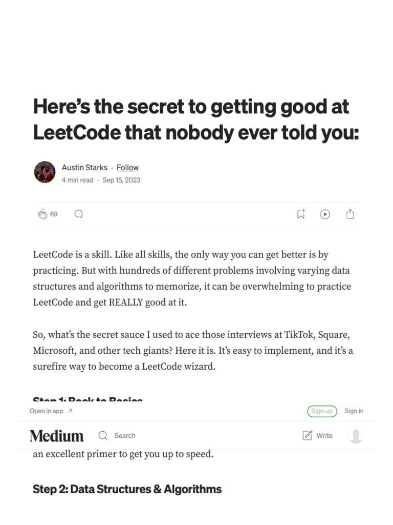 Here’s the secret to getting good at LeetCode that nobody ever told you ...