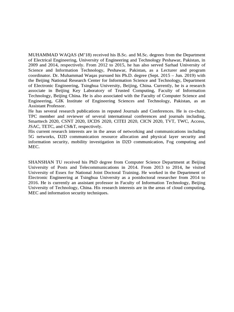 Waqas Biography | PDF