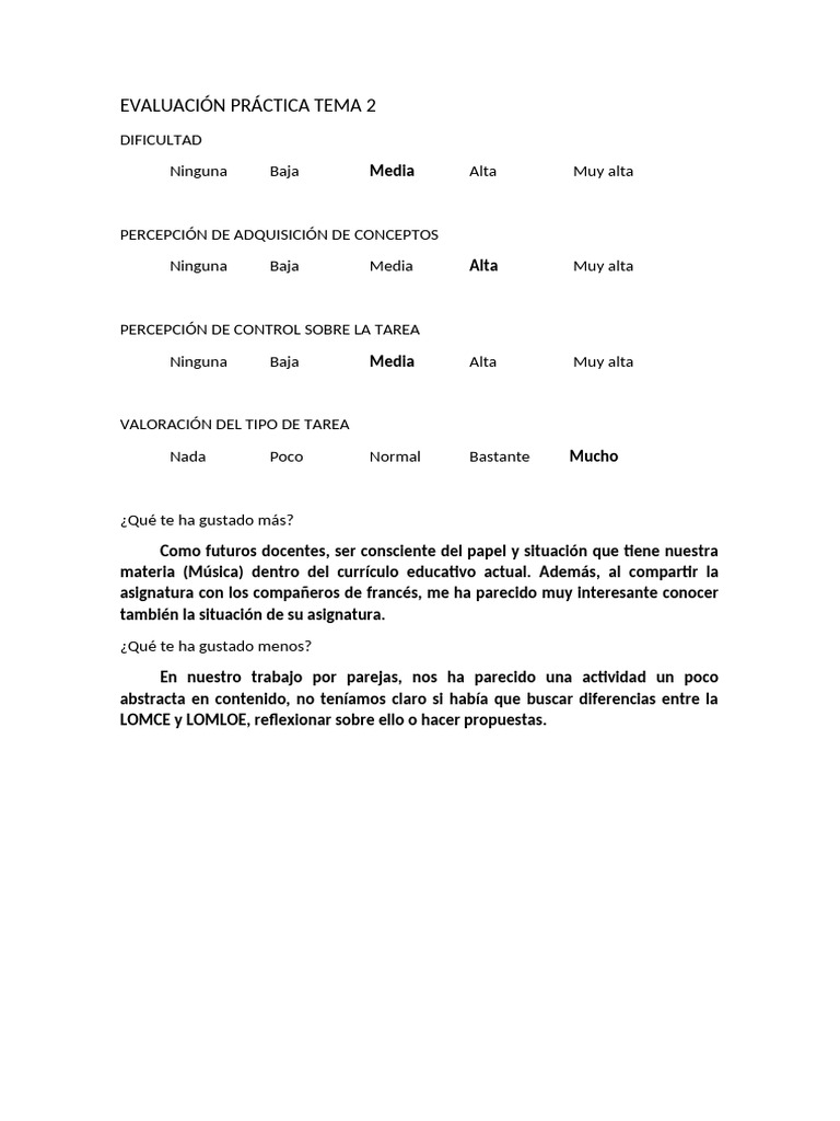 Evaluación Práctica Tema 2 | PDF
