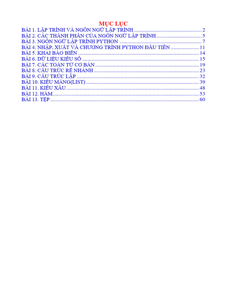 Doc Trac Nghiem Tong Hop Python | PDF