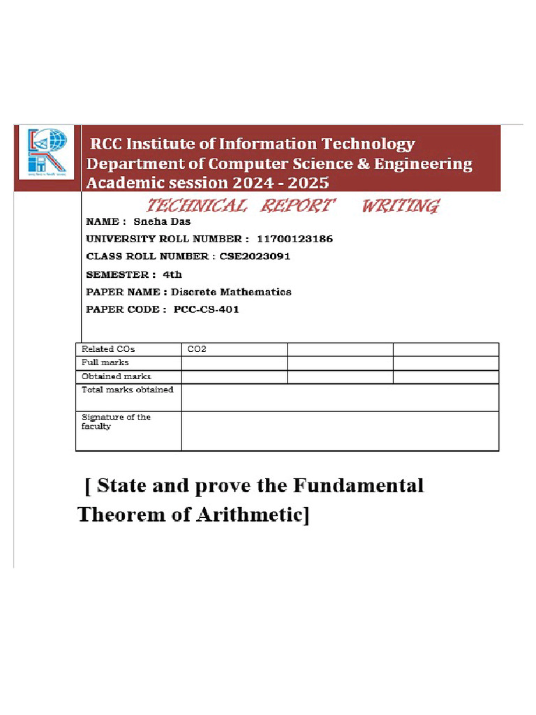 Sneha Das - PCC-CS-401 | PDF