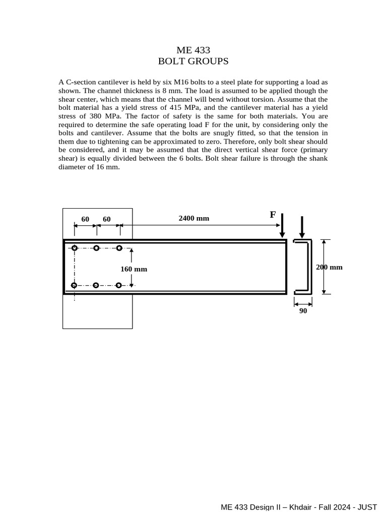 $$ Bolt Groups Problem | PDF