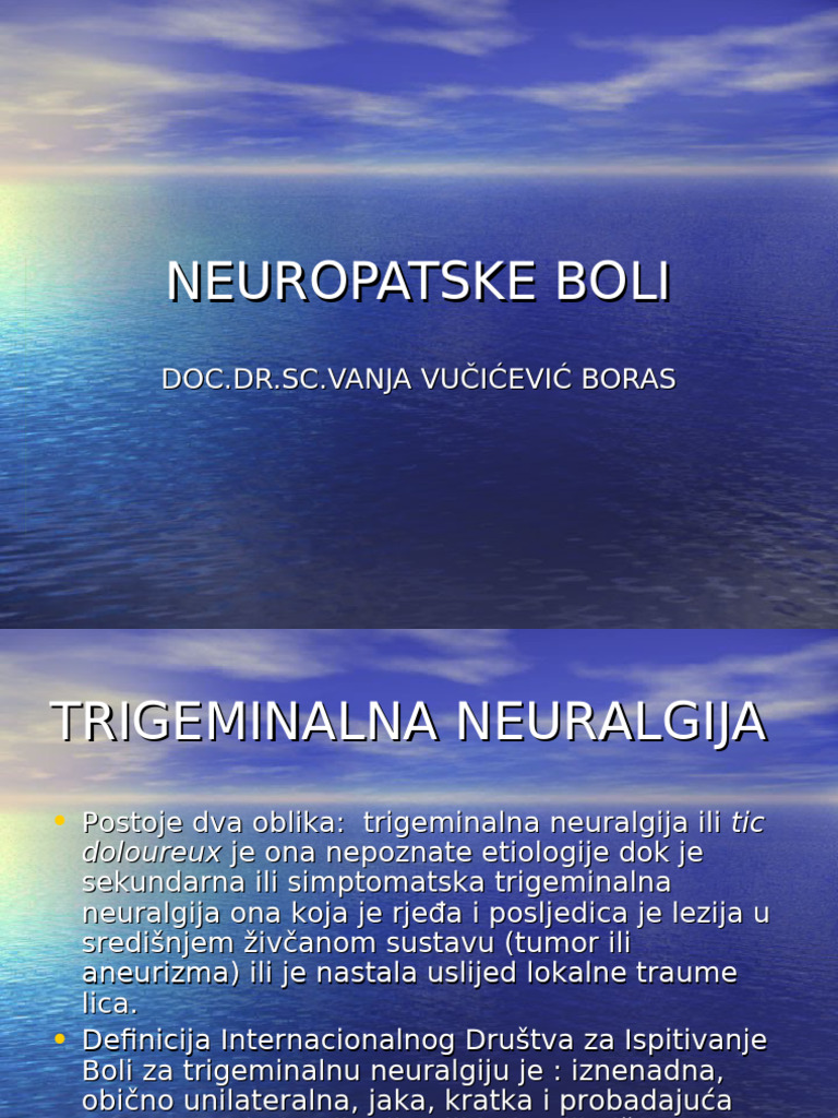 Neuropatske Boli | PDF